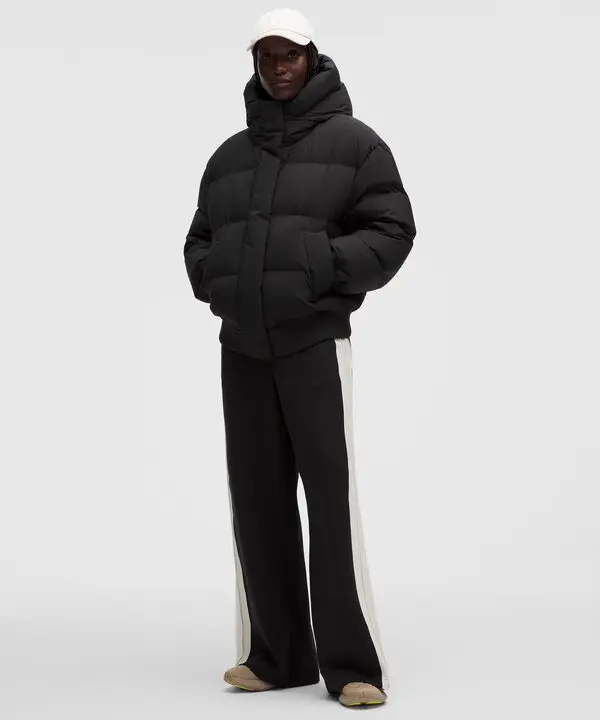Lululemon Wunder Puff Bomber Hoodie - Black