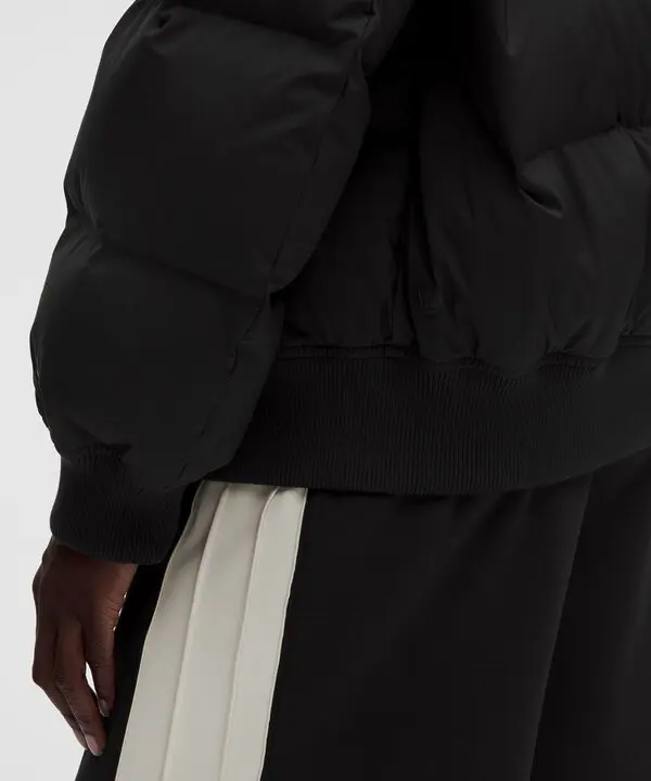 Lululemon Wunder Puff Bomber Hoodie - Black