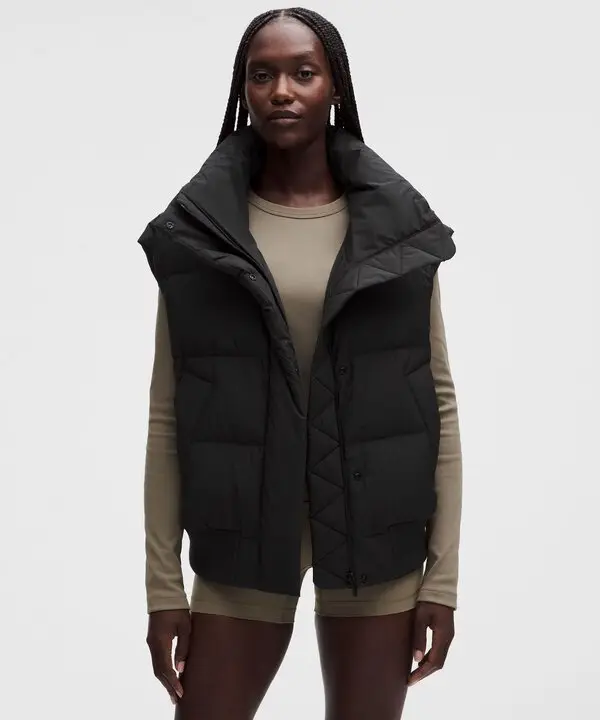 Lululemon Wunder Puff Bomber Vest - Black