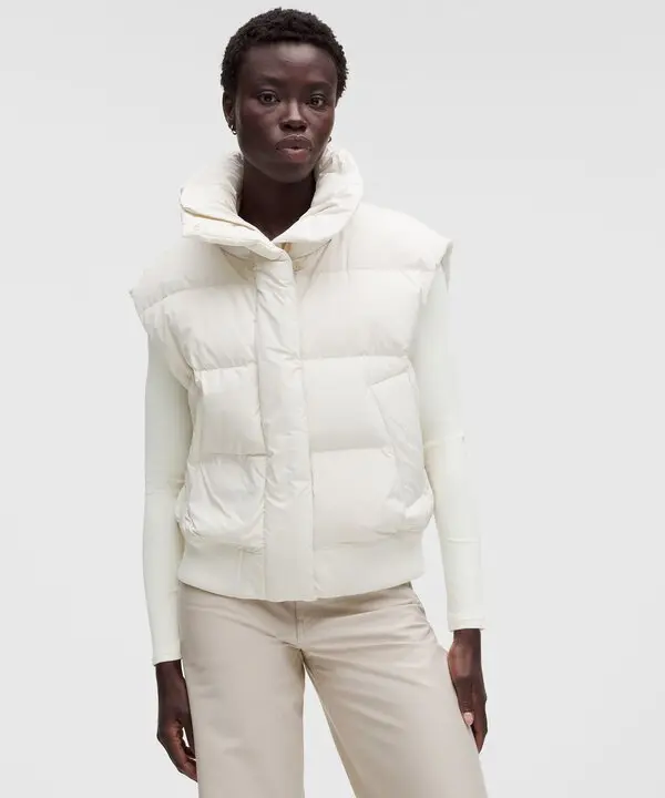 Lululemon Wunder Puff Bomber Vest - Light Ivory