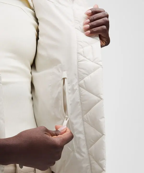 Lululemon Wunder Puff Bomber Vest - Light Ivory