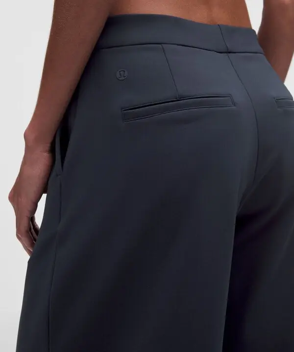 Lululemon Daydrift Mid-rise Cropped Wide-leg Trouser - True Navy