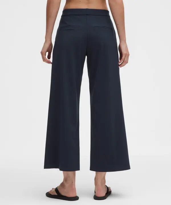 Lululemon Daydrift Mid-rise Cropped Wide-leg Trouser - True Navy