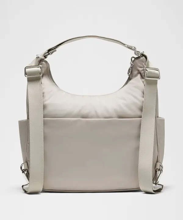 Lululemon City Essentials Convertible Shoulder Bag 7l - Hailstone Grey/silver