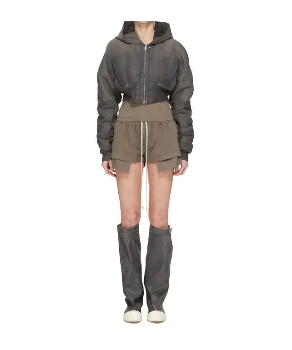 Rick Owens Drawstring Layered-effect Shorts