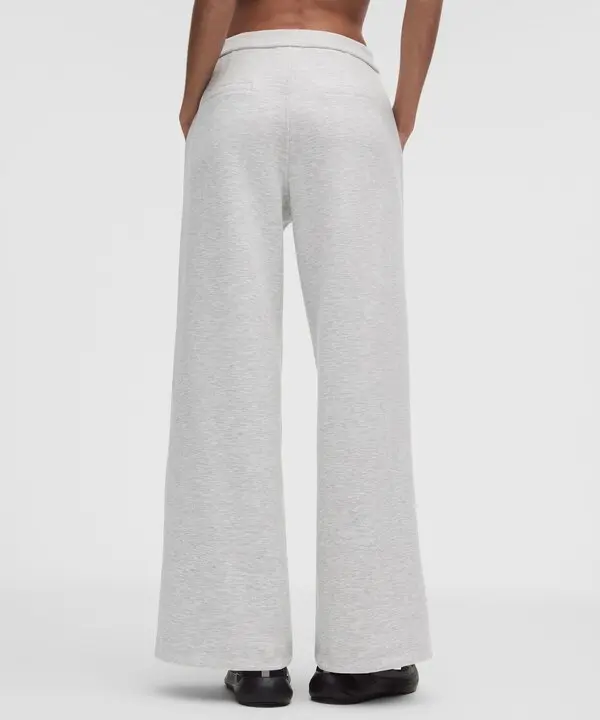 Lululemon Smooth Spacer High-rise Wide-leg Pant - Heathered Core Ultra Light Grey