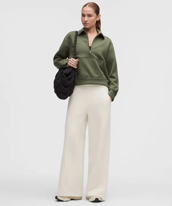 Lululemon Smooth Spacer High-rise Wide-leg Pant - Light Ivory