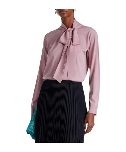 Valentino Garavani Tie-neck Oversized Wool Sweater