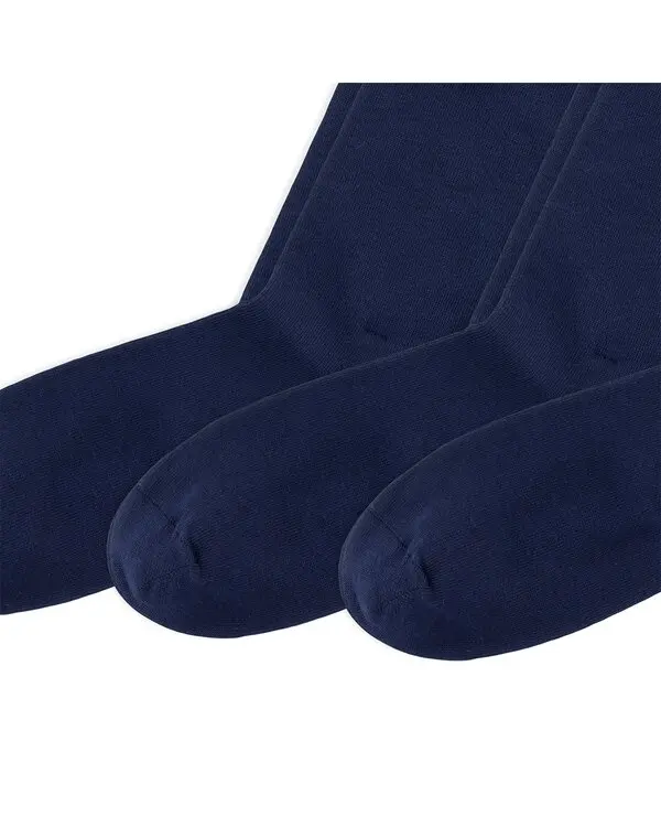 Polo Ralph Lauren Soft Touch Slack Crew Socks, Pack Of 3 - Navy