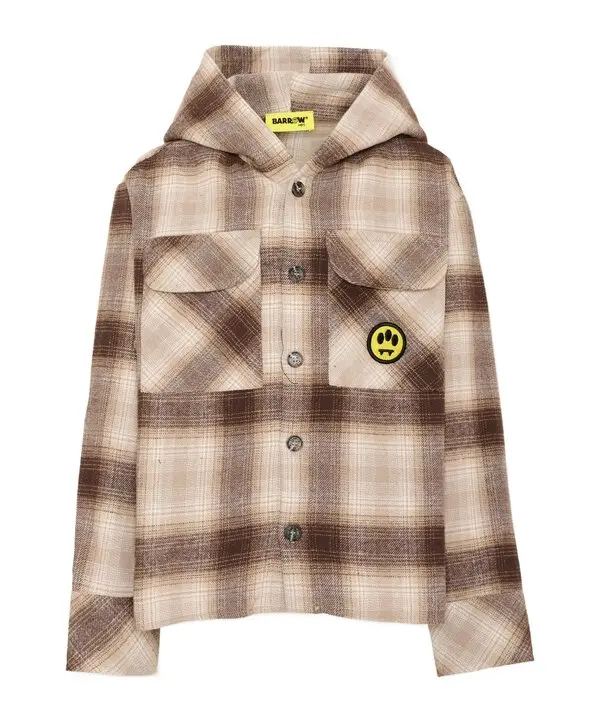 BARROW Check Hooded Shirt