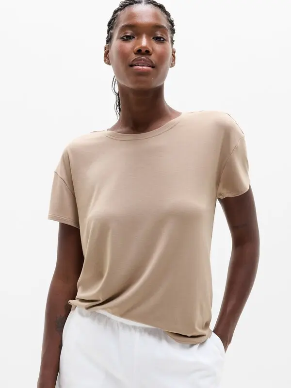 Athleta Move With Ease Tee - Savanna