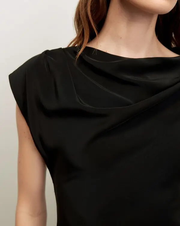 Veronica Beard Yvonne Asymmetric Top - Black
