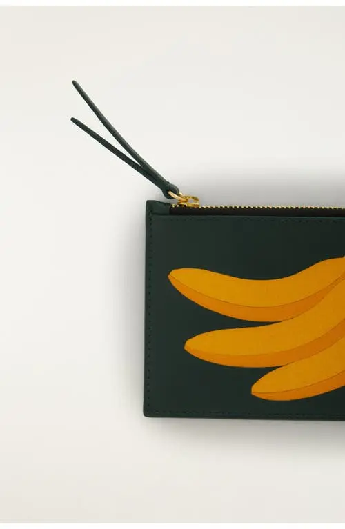 Farm Rio Banana Leather Wallet - Black