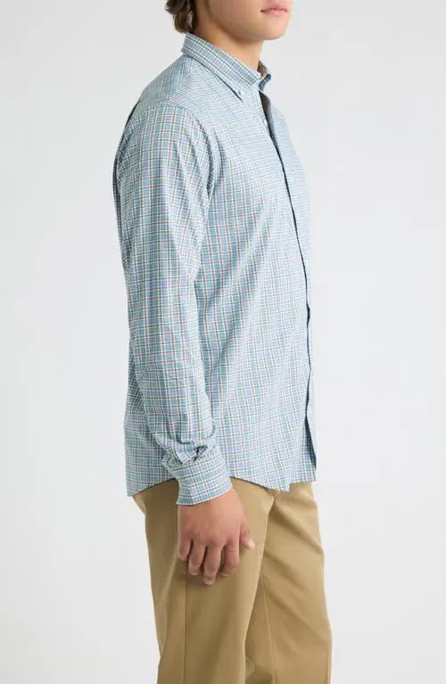 Johnnie-o Brunswick Windowpane Shirt - Helios Blue