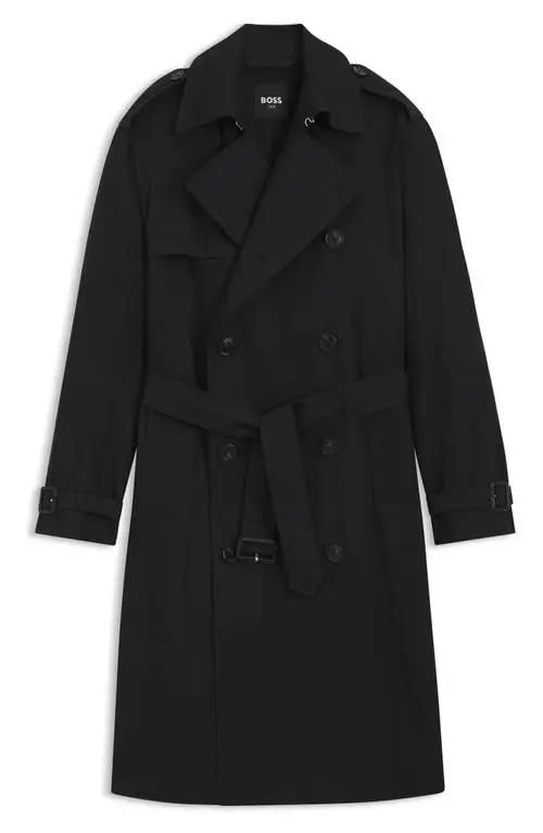 BOSS Jared Double Breasted Trench Coat