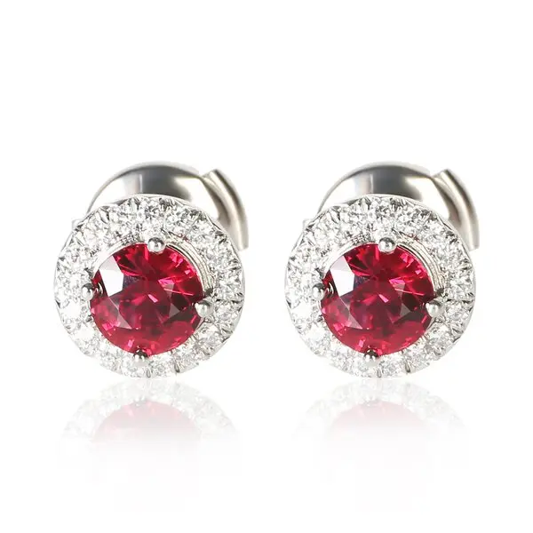 Tiffany & Co. Ruby And Diamond Soleste Earrings