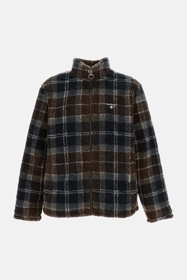 Barbour Pile In Tartan Con Zip