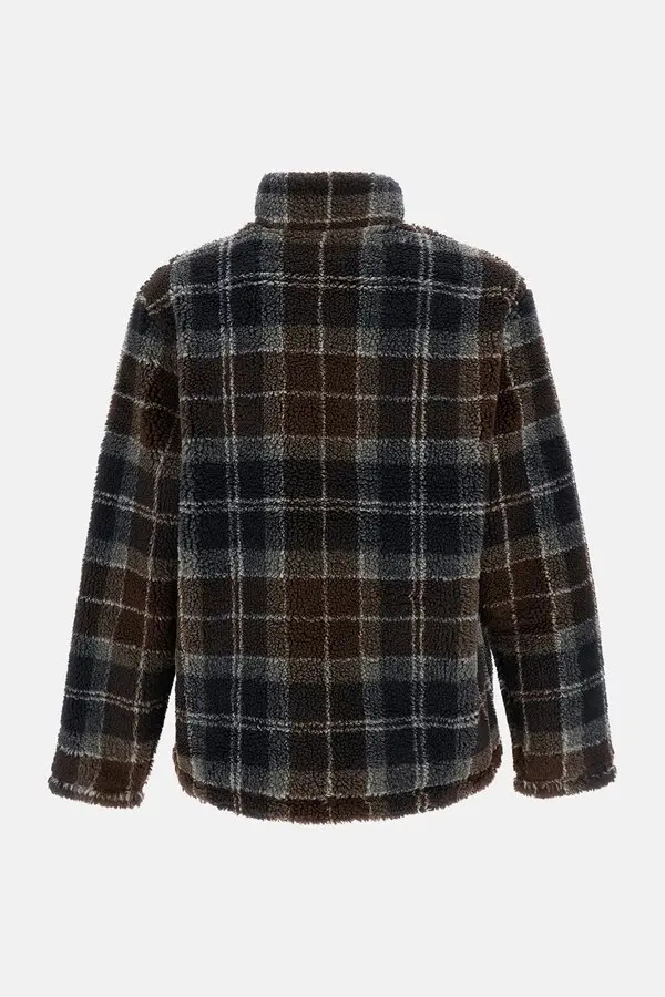 Barbour Pile In Tartan Con Zip