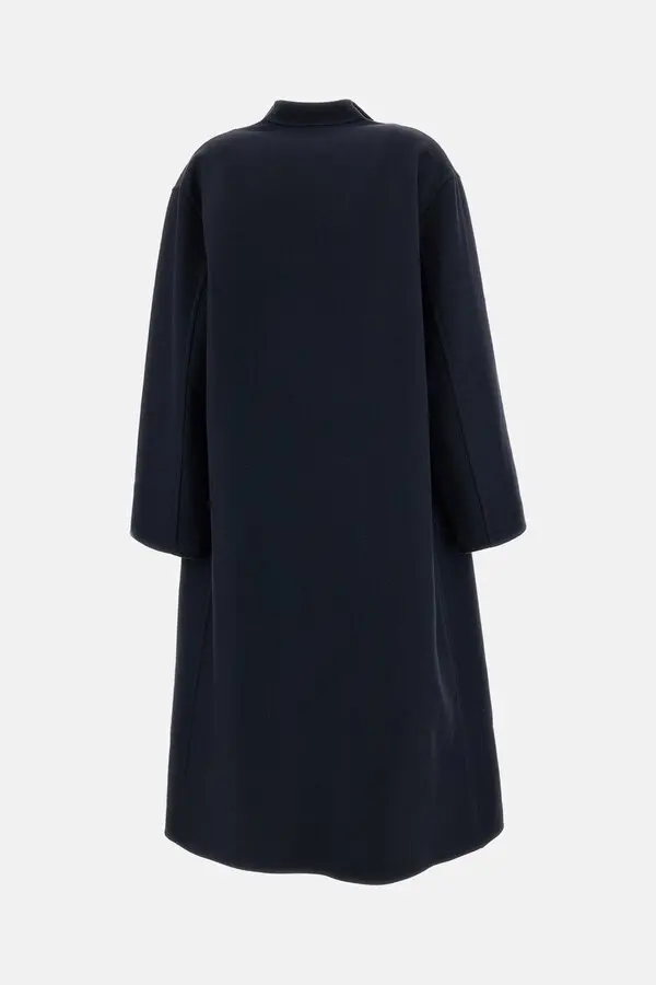 Dusan Cappotto Lungo In Cashmere - Blu