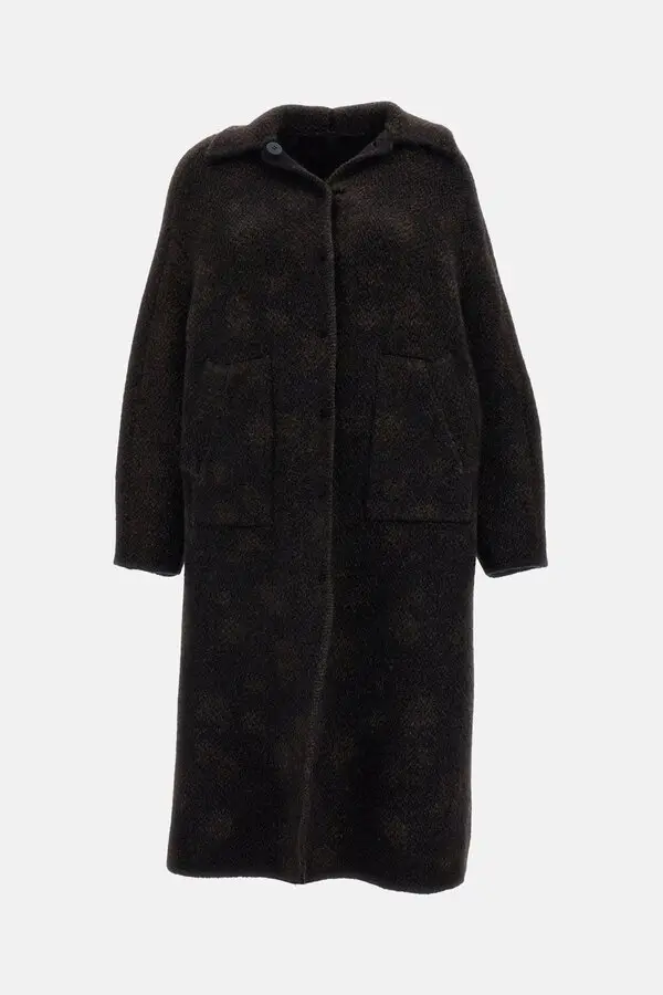 BOBOUTIC Cappotto In Maglia Reversibile