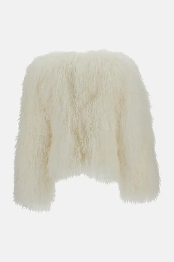 DESA 1972 Giacca Mongolia Sheepskin - Bianco