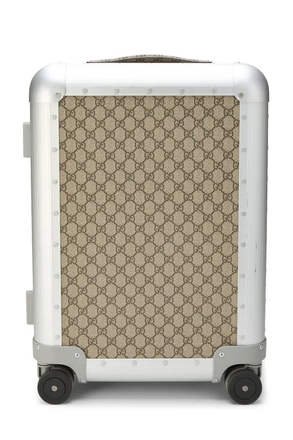 Gucci Gg Supreme Canvas Porter Cabin Plus Trolley - Beige