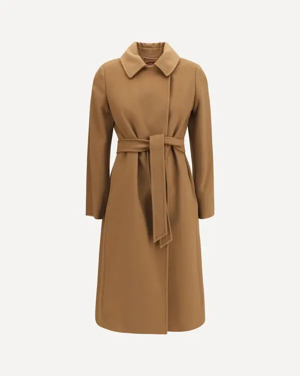 Max Mara Bcollag Coat In Virgin Wool - Beige