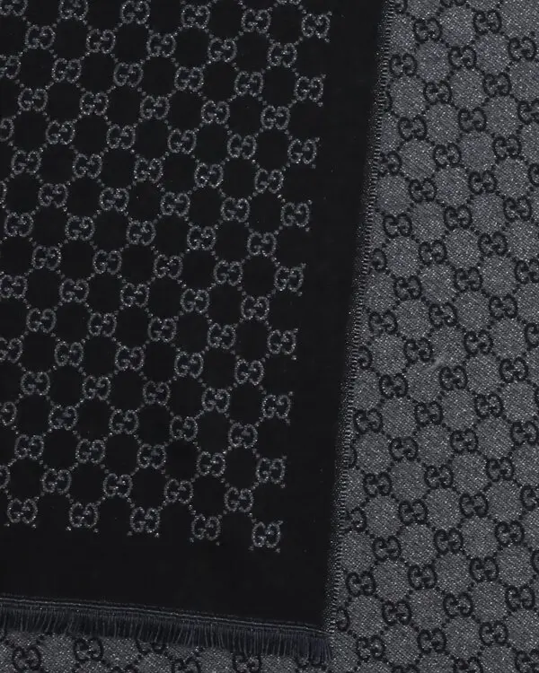Gucci Miss Stenny Gg Monogram Wool Scarf