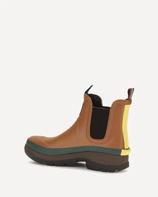 Barbour X Paul Smith Chelsea Boots - Brown