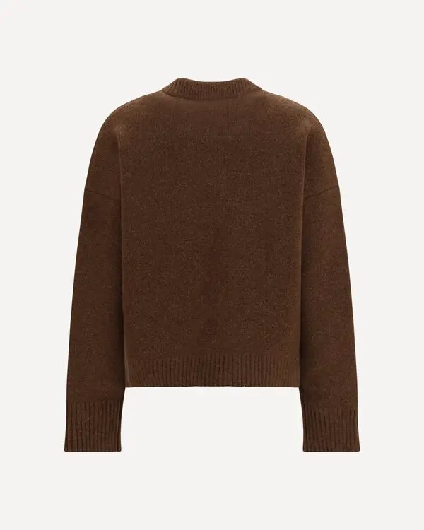 AMI Paris De Coeur Sweater - Brown