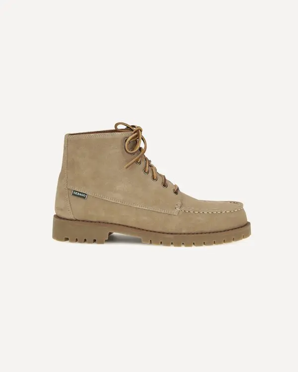 SEBAGO Parker Leather Boots - Beige