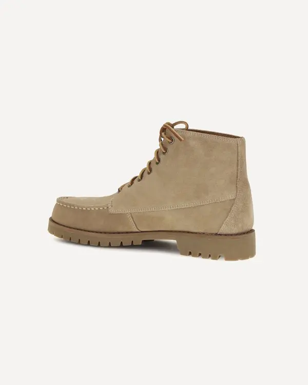 SEBAGO Parker Leather Boots - Beige