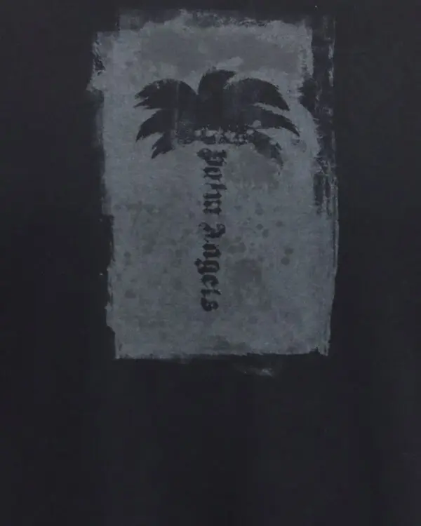 Palm Angels Pal Tree Cotton T-shirt Ale - Black