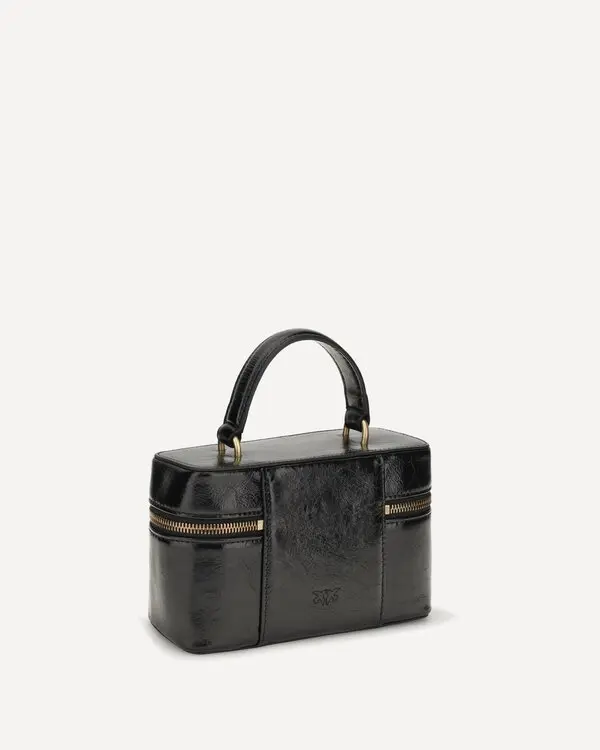 Pinko Vanity Soft Mini Quilted Beauty Case - Black