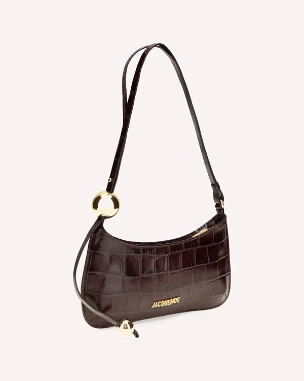 Jacquemus Le Bisou Perle Shoulder Bag - Bordeaux