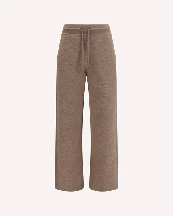 Loro Piana Rassa Wool Drawstring Pants Feale - Brown