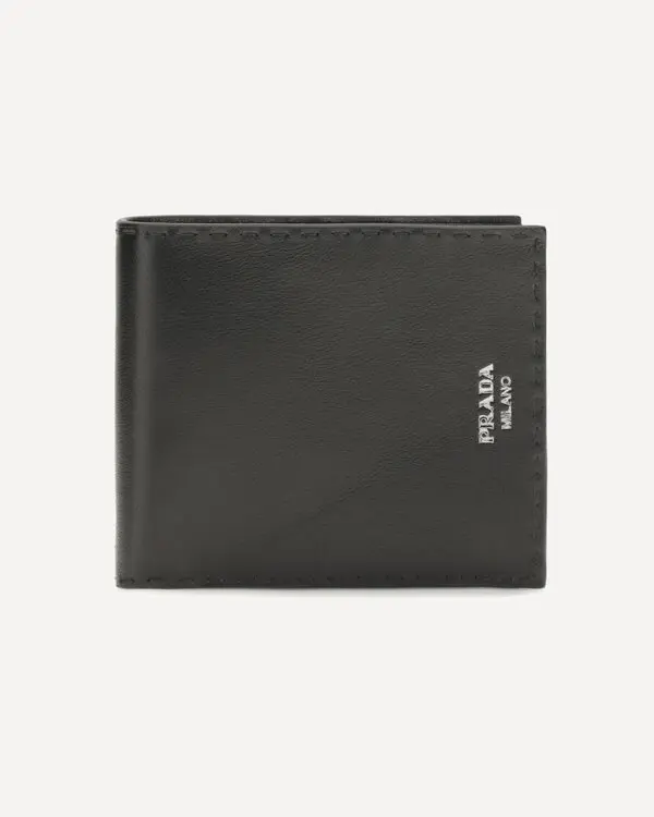 Prada Antiqued Leather Wallet