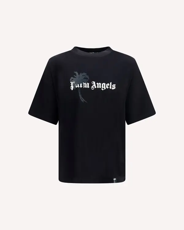 Palm Angels Pal Drift Cotton T-shirt Ale