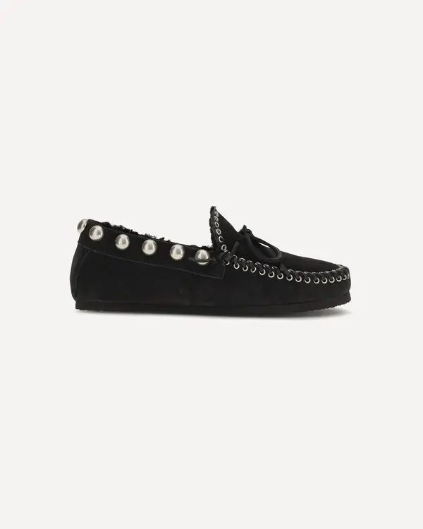 Isabel Marant Étoile Fitza Suede Loafers - Black