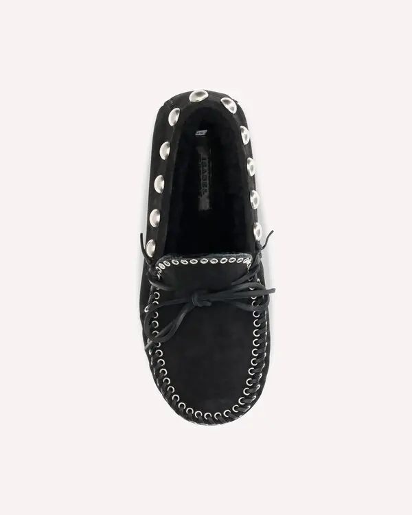 Isabel Marant Étoile Fitza Suede Loafers - Black