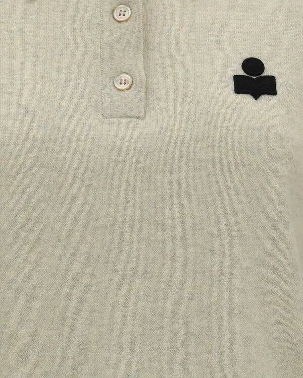MARANT ETOILE Althea Cotton And Wool Sweater - Grey