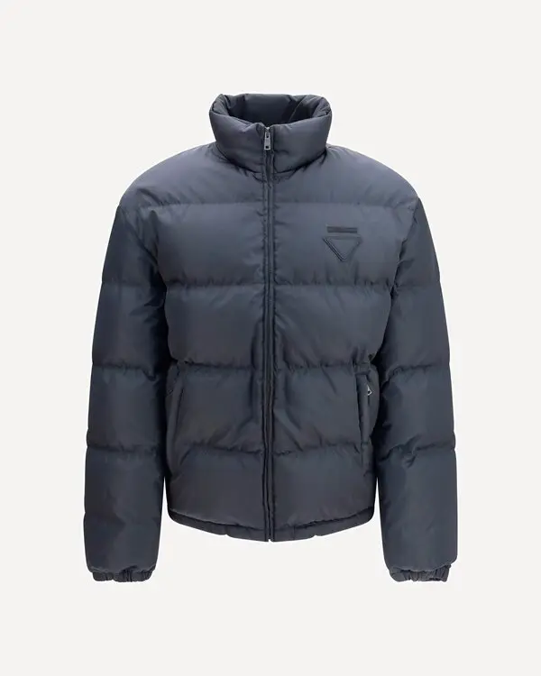 Prada High-neck Padded Jacket Ale