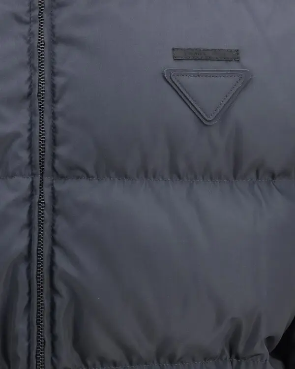 Prada High-neck Padded Jacket Ale