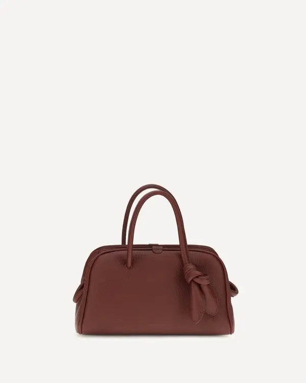 Jacquemus Le Petit Turismo Leather Top Handle Bag - Bordeaux