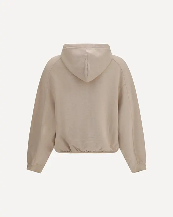 Jacquemus E Montaigne Hooded Sweatshirt Mae - Beige