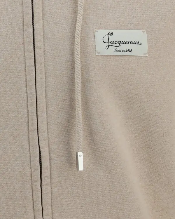 Jacquemus E Montaigne Hooded Sweatshirt Mae - Beige