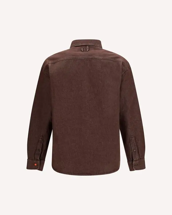 Jacquemus Simon De-nîmes Denim Shirt - Brown