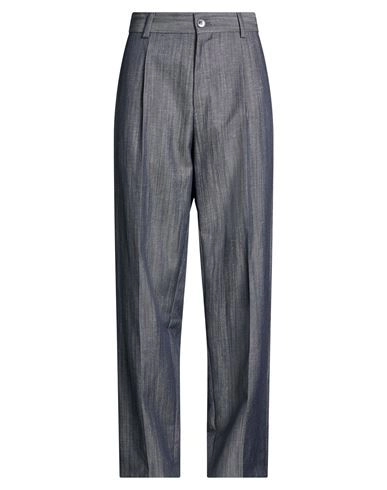 Hugo Pants Midnight Size Virgin Wool, Linen, Polyamide