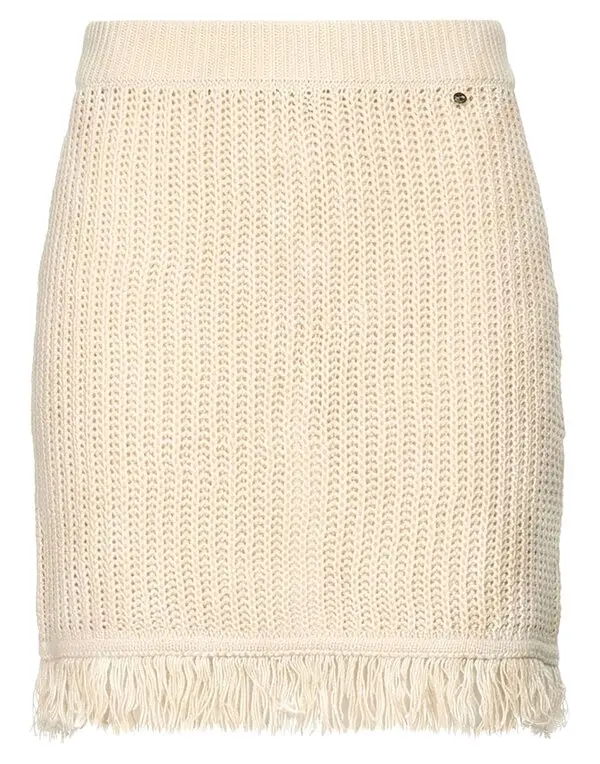 Liu Jo Mini Skirt Ivory Size Cotton