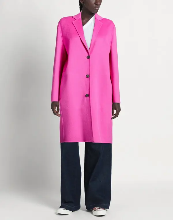 ANNIE PARIS Coat Fuchsia Size Virgin Wool